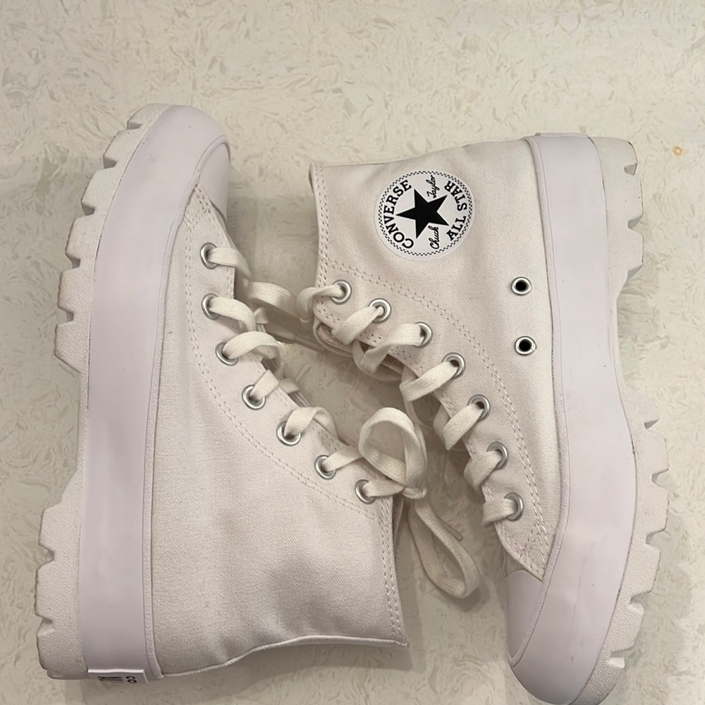 White Platform Converse - Gem